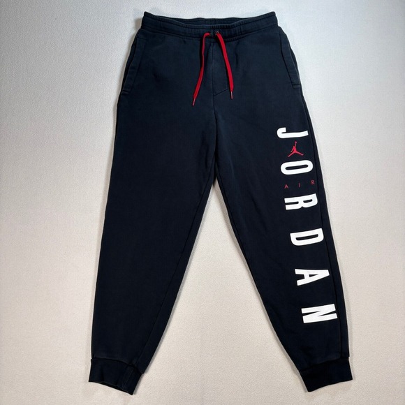 Jordan | Pants | Nike Air Jordan Fleece Sweatpants Men S Black Jumpman ...